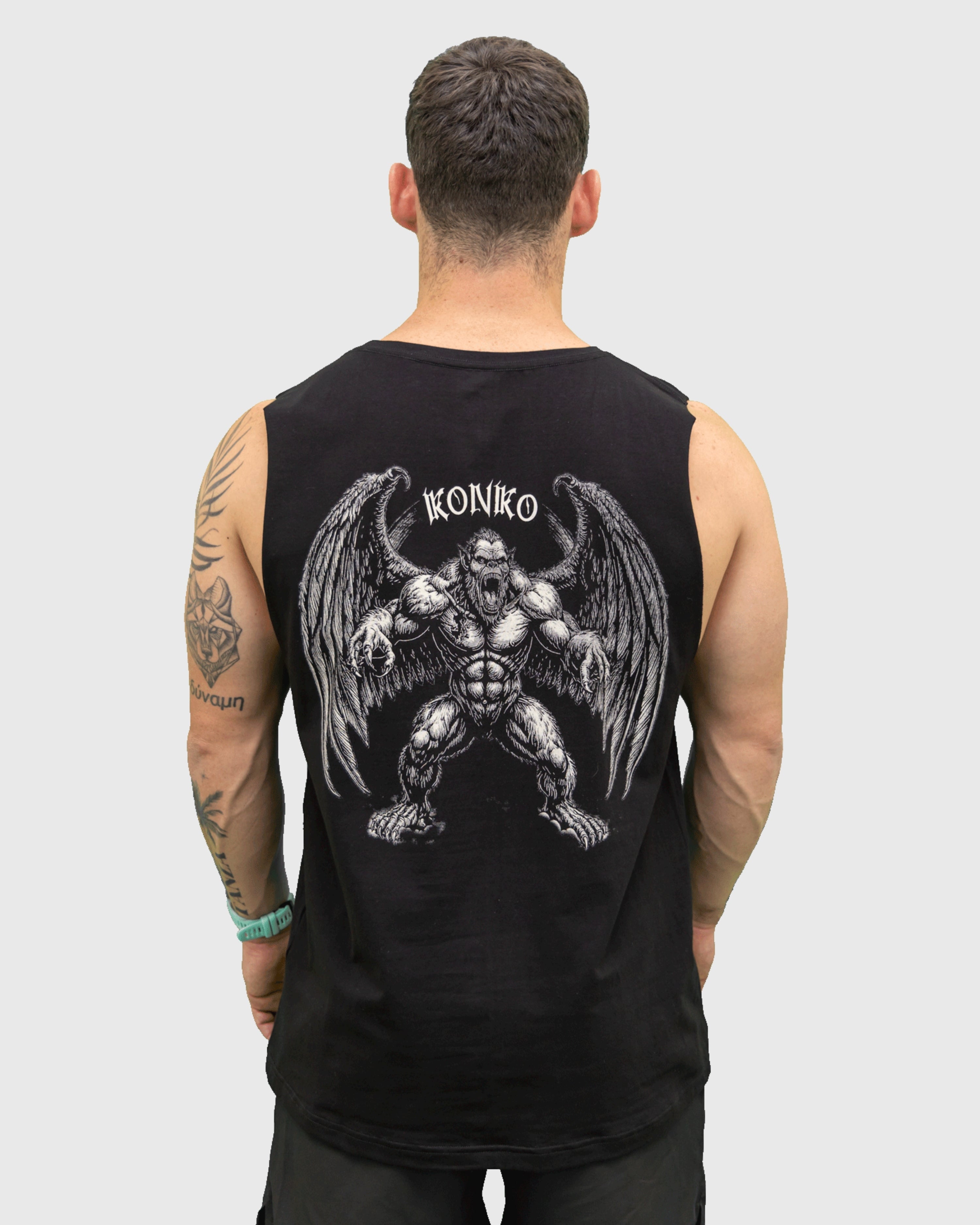 Sudadera Tank Beast Negra Konko - Ropa Deportiva - Konko Active